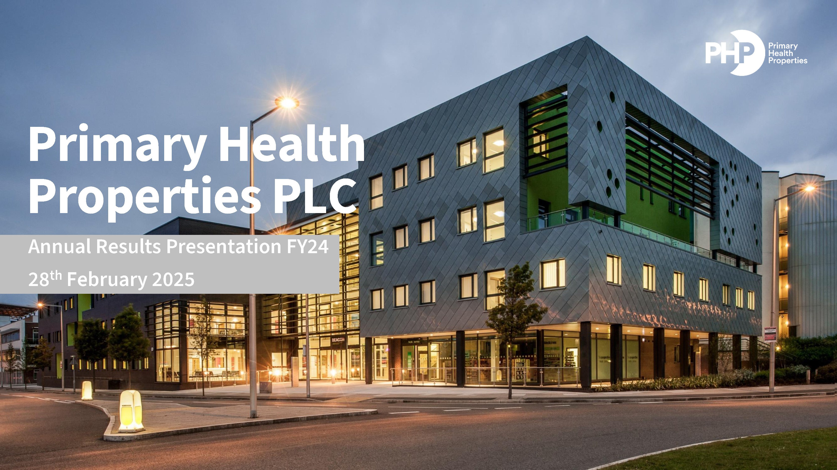 Primary Health Properties PLC, PHP:LSE summary - FT.com