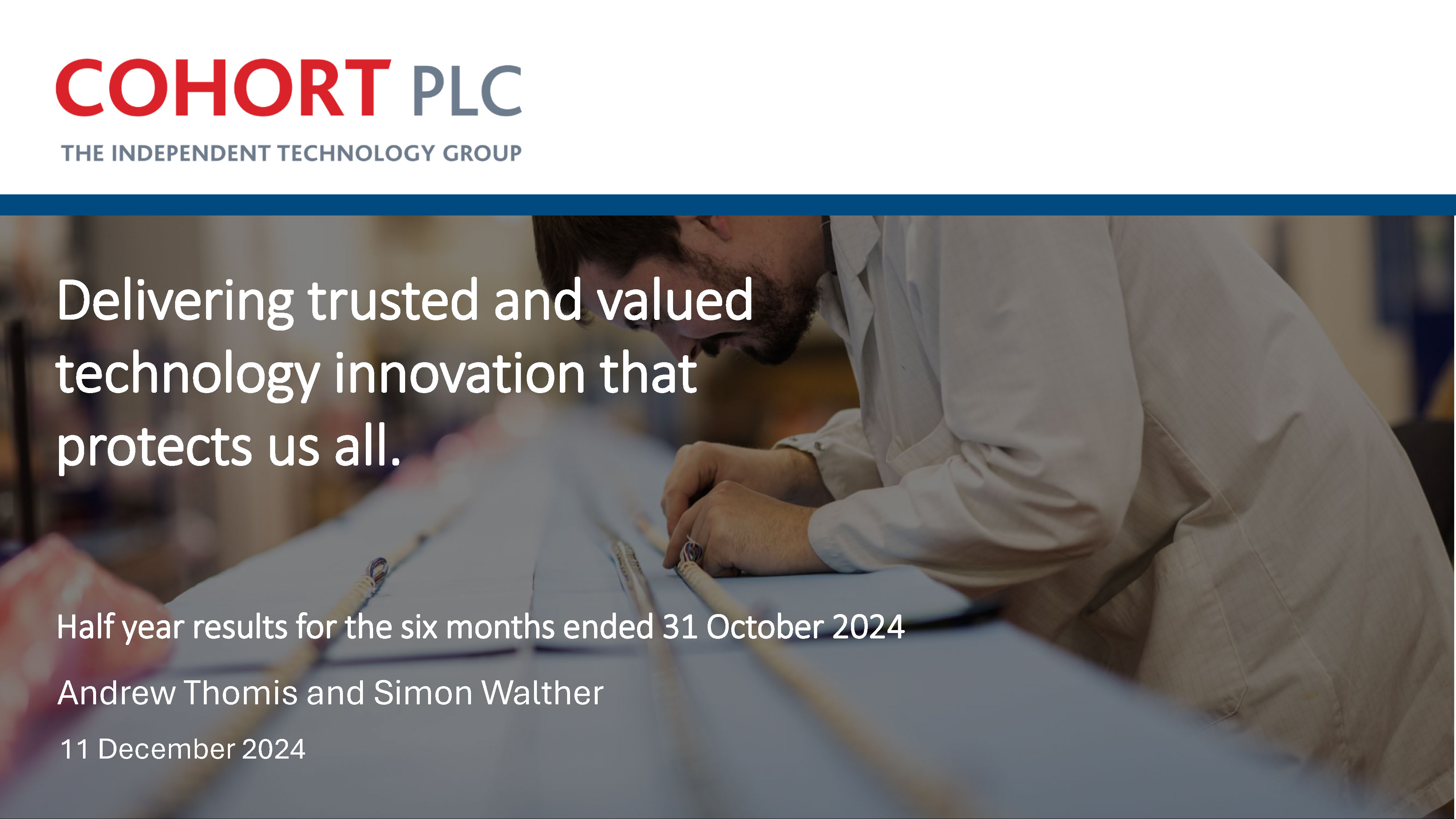 Cohort PLC, CHRT:LSE summary - FT.com